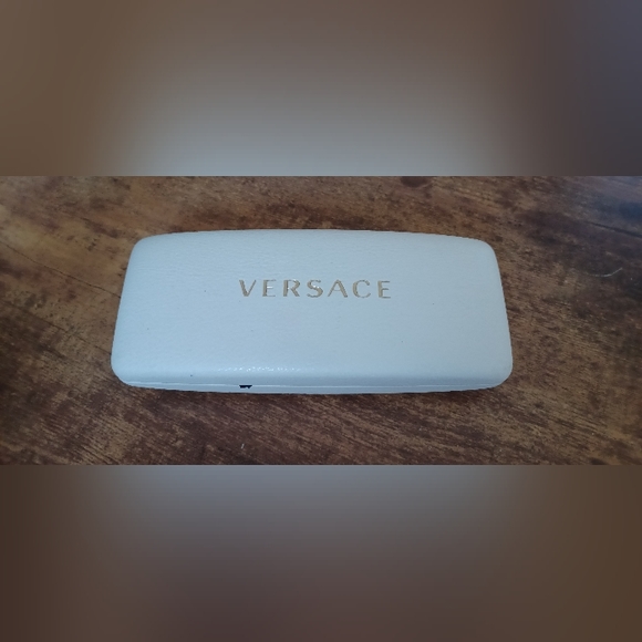 Versace | Accessories | Versace White Eyeglass Case W Cleaning Cloth ...